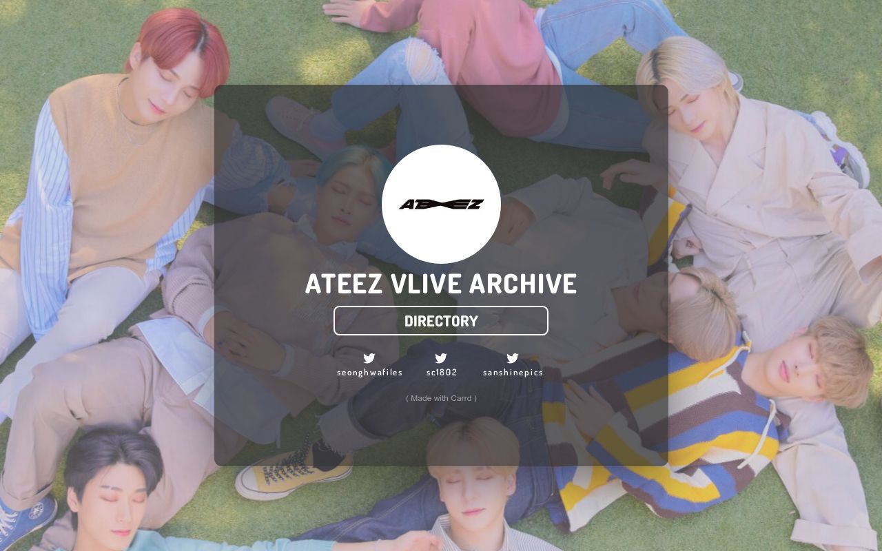 ateez vlive archive